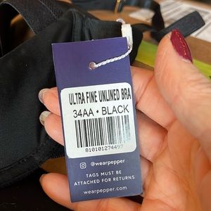 pepper | Intimates & Sleepwear | Pepper Bra Ultra Fine Unlined Bra Size ...